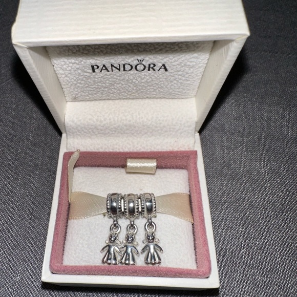 Pandora | Jewelry | Pandora My Little Girl Dangle Charms Set Of 3 ...